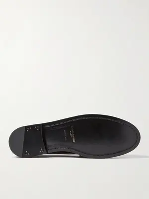 Saint Laurent Le Loafer Leopard-print Leather Penny Loafers
