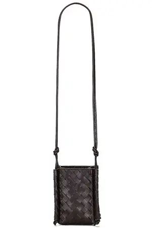 Bottega Veneta Pouch On Strap In Chocolate