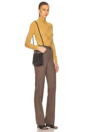 Bottega Veneta Pouch On Strap In Chocolate