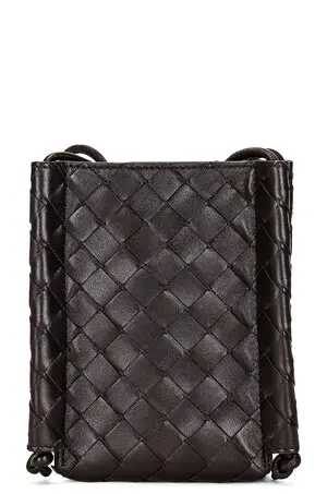 Bottega Veneta Pouch On Strap In Chocolate