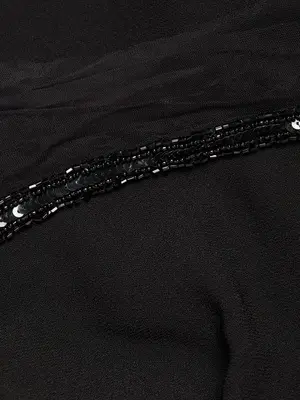Rene Ruiz Collection Bead-embellished Illusion-neck Gown