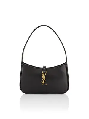 Saint Laurent Women's Mini Le 5 À 7 Leather Hobo Bag - Nero - Nero