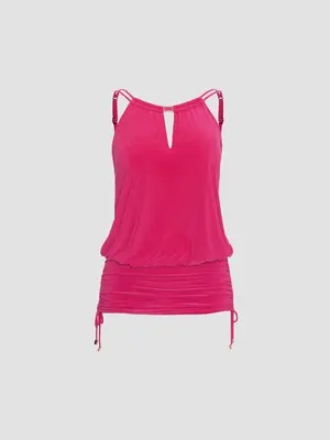 Magicsuit Susan Side-tie Swimdress Ruby
