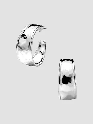 Ippolita Goddess Sterling Hoop Earrings - Silver