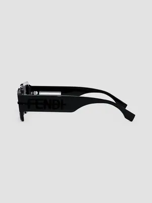 Fendi O'lock Graphy 52mm Rectangular Sunglasses