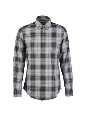 Barbour Men's Wetheram Tailored Shirt - Classic Tartan  Greystone