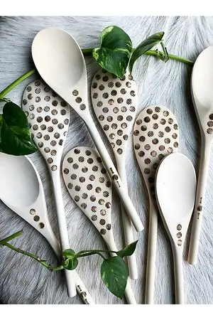 HONORABLE OAK Honorable Oak Wood Burn Spoons Brown