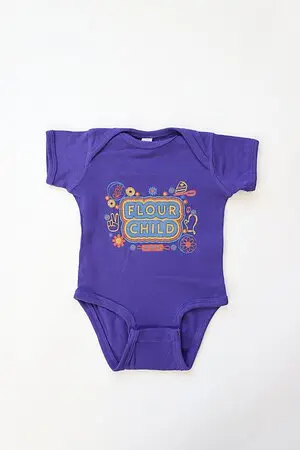 OVERSEASONED Baby Onesie - Purple