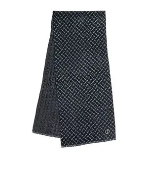 Giorgio Armani Wool Reversible Scarf
