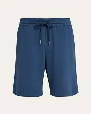 Moncler Fleece Drawstring Shorts - Light Blue