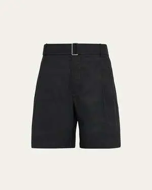 3.1 Phillip Lim Pleated Tailored Shorts With Self-belt - Black