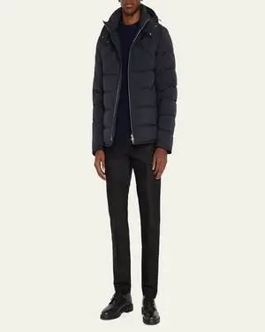 Moncler Cecaud Quilted Down Jacket - Navy
