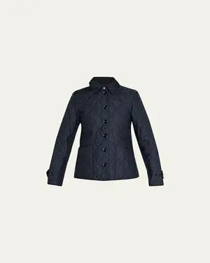 Burberry Diamond Quilted Jacket - Midnight