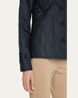 Burberry Diamond Quilted Jacket - Midnight