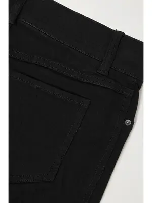Spanx High-rise Flared Jeans - Black