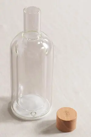 Brunello Cucinelli Glass And Walnut Wood Bottle
