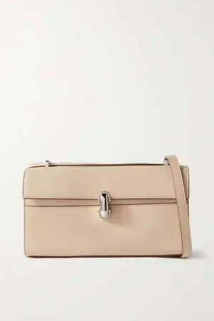 Savette Symmetry 26 Leather Shoulder Bag Off-white