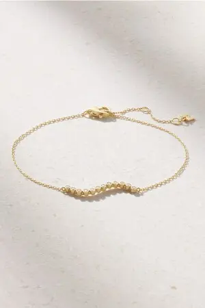 Mateo Wave 14-karat Diamond Bracelet - Gold