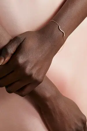 Mateo Wave 14-karat Diamond Bracelet