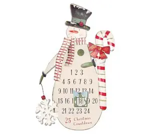 SUNSET VISTA DESIGNS Snowman Magnet Christmas C Ountdown - One-color