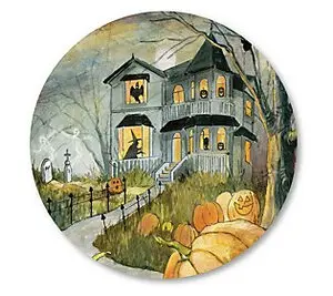 COURTSIDE MARKET Haunted Patch 12' X 12' Circul Ar Board - One-color