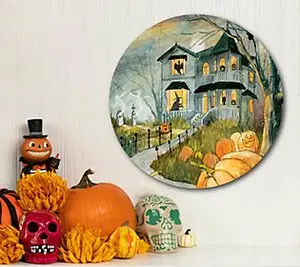 COURTSIDE MARKET Haunted Patch 12' X 12' Circul Ar Board