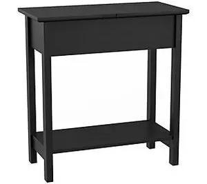 LAVISH HOME Flip Top End Table-slim Side Storag E Console - One-color