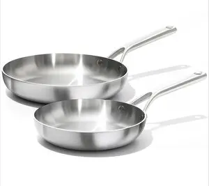 OXO Mira 2-pc Stainless Steel Frying Pan Set - Silver