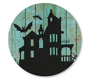 COURTSIDE MARKET Haunted House 12' X 12' Circul Ar Board - One-color
