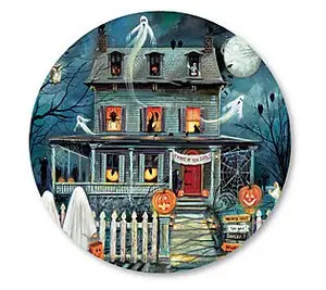 COURTSIDE MARKET Haunted House I 12' X 12' Circ Ular Board - One-color