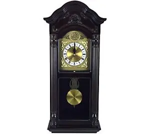 BEDFORD CLOCK COLLECTION Bedford Clock 25-1/2' Antique Style Chiming Wal L Clock - One-color