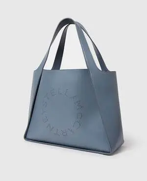 Stella McCartney Logo Tote Bag - Blue