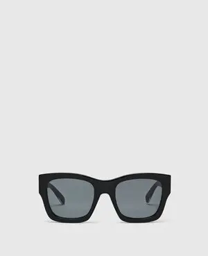 Stella McCartney Square Sunglasses - Glossy Black