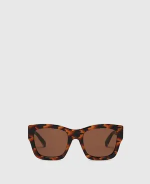 Stella McCartney Square Sunglasses - Havana Brown