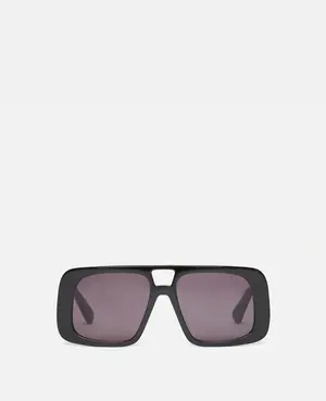 Stella McCartney Stella McCartney Square Sunglasses Shiny Black