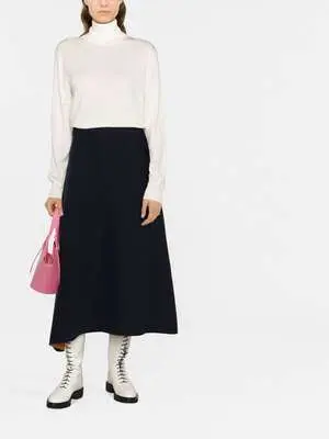 JIL SANDER Roll-neck Wool Jumper - Neutrals