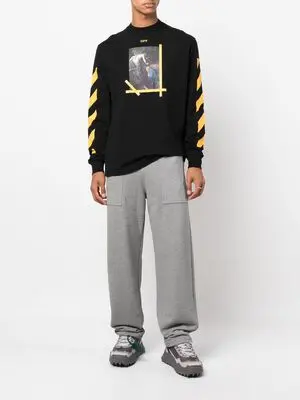 Off-White Caravaggio Painting Cotton T-shirt - Black