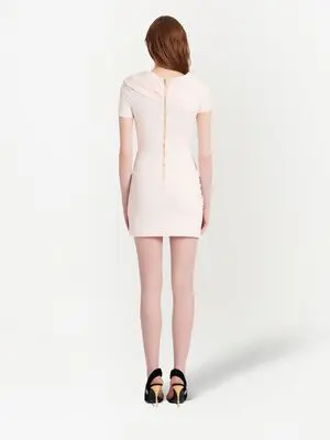 Balmain Fitted Button-embossed Mini Dress
