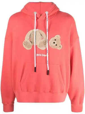 Palm Angels Logo-print Drawstring Hoodie - Orange