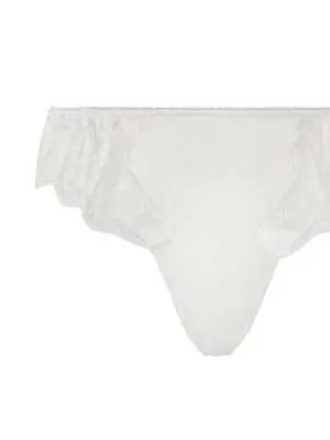 Dolce & Gabbana Lace-detail Satin Thong