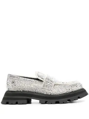 Alexander McQueen Crystal-embellished Loafers