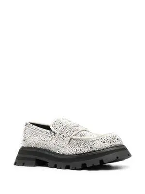Alexander McQueen Crystal-embellished Loafers