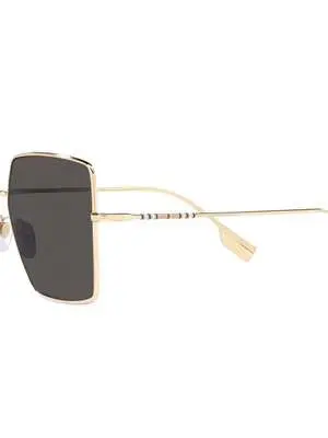Burberry Check-detail Sunglasses - Gold