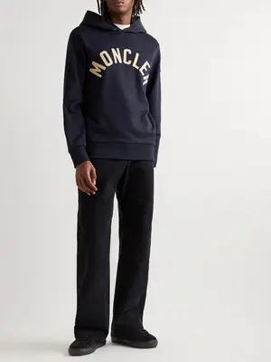 Moncler Shearling-lined Suede Sneakers - Black