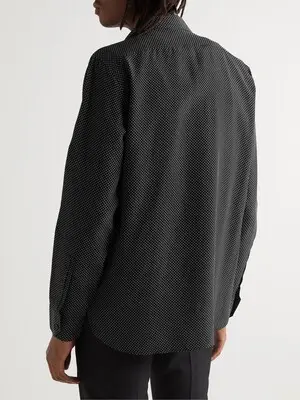 Saint Laurent Polka-dot Silk-crepe Shirt