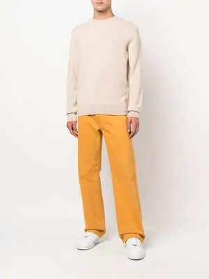 Maison Kitsuné Logo-patch Wool Jumper - Neutrals