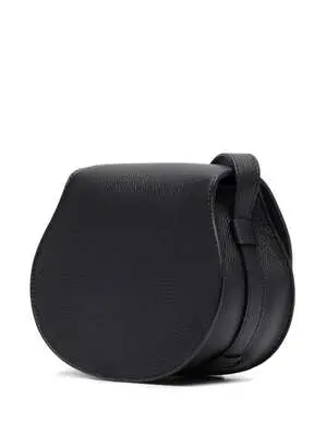 Chloé Small Marcie Grained Leather Cross Body Bag - Black