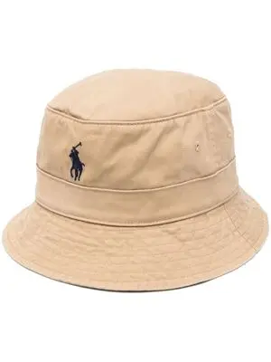 Polo Ralph Lauren Logo-embroidered Bucket Hat - Brown