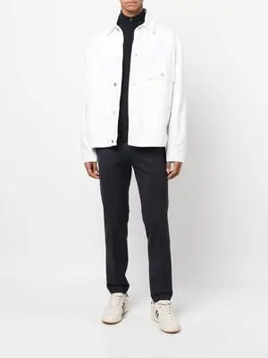 PT TORINO Straight-leg Tailored Trousers - Blue