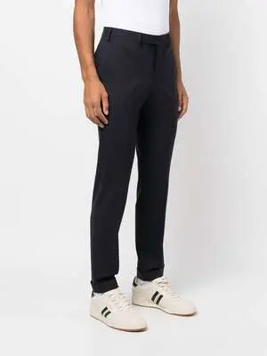 PT TORINO Straight-leg Tailored Trousers - Blue